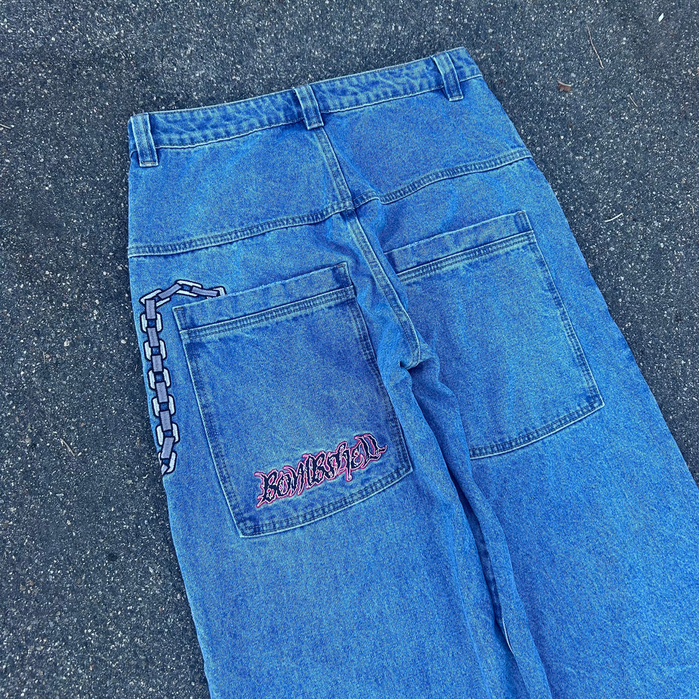 Bombshell Chains (Mid Wash) – BOMBSHELL JEANS