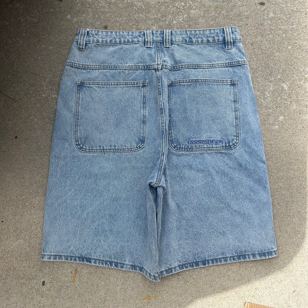 Bombshell Groms Jorts Light Wash – BOMBSHELL JEANS