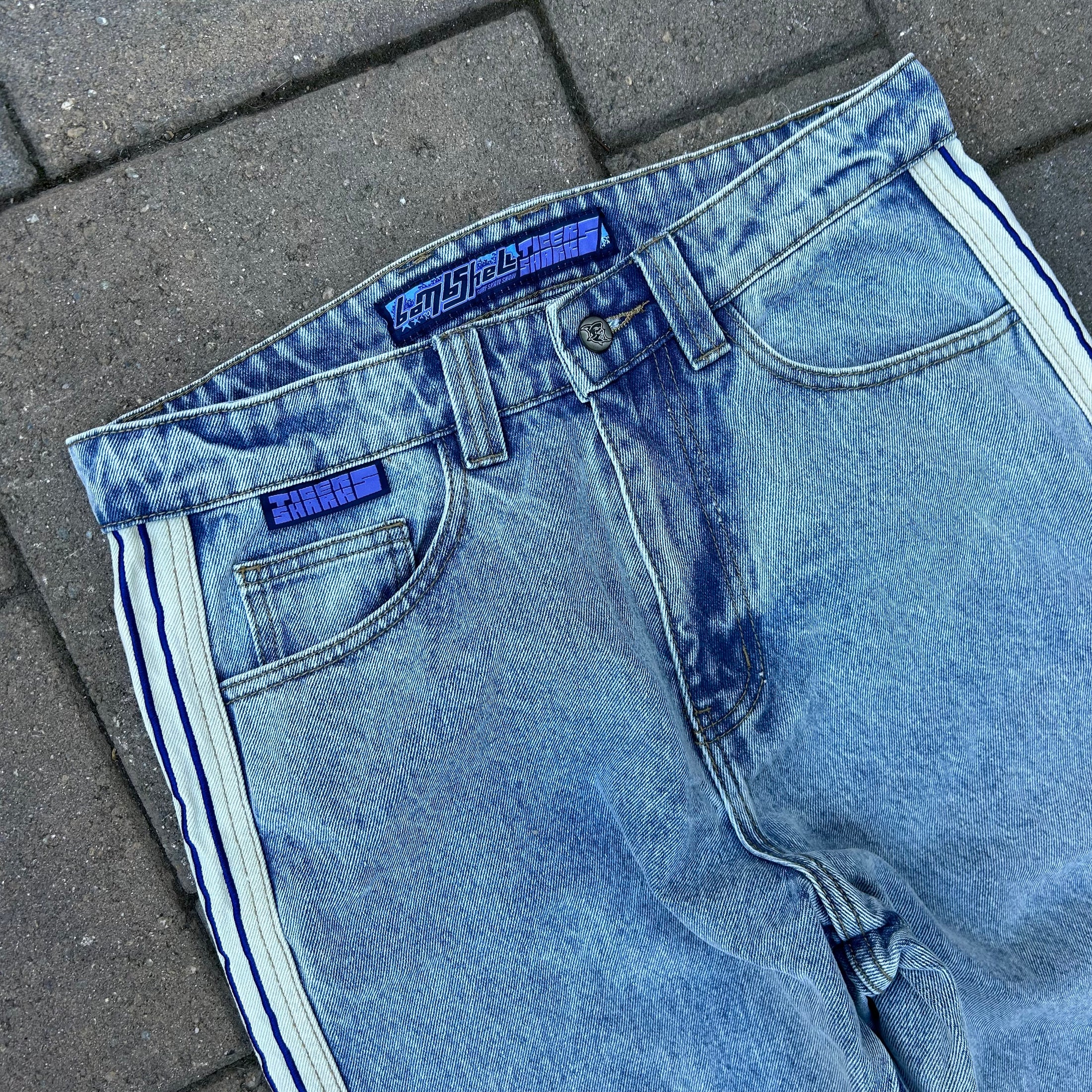 Bombshell Tiger Sharks (light wash) – BOMBSHELL JEANS