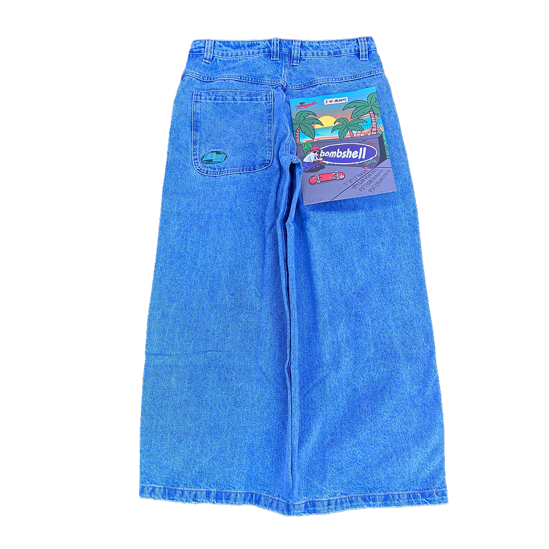 Bombshell Orbits (mid light wash) – BOMBSHELL JEANS